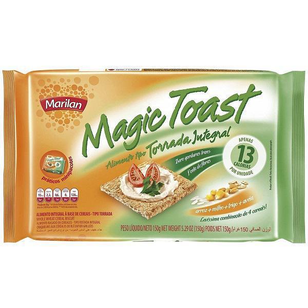 Estrela Supermercados | BISCOITO MARILAN MAGIC TOAST INTEGRAL AVEIA 150 GR
